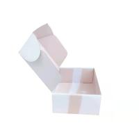 China Custom Logo Folded Corrugated Shoe Box Shipping Gift Packing for sale