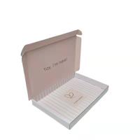 China Custom Logo Folded Corrugated Shoe Box Shipping Gift Packing for sale