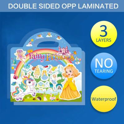 China art paper Hardcover Book Printing Usborne Custom Sticker Book For Kids for sale