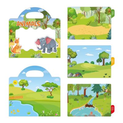China art paper Hardcover Book Printing Usborne Custom Sticker Book For Kids for sale
