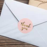 China Rose Gold Round Self Adhesive Labels Round Logo Waterproof for sale