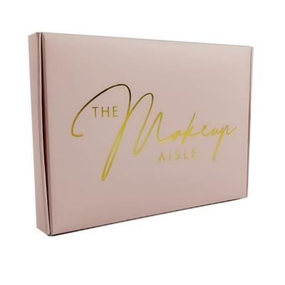 China Multipurpose Pink Corrugated Mailer Boxes Printed Lightweight Folding for sale