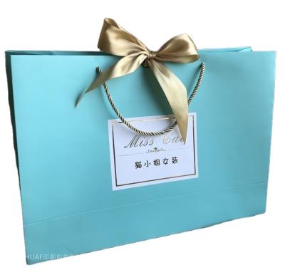 China Custom natural art paper bag add logo for sale