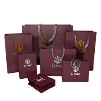 China Coated Paper Custom Printed Gift Bags With Handle Offset printing for sale