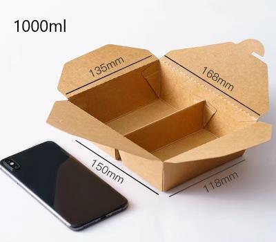 Cina Scatola di imballaggio alimentare personalizzata con carta usa e getta per il pranzo sushi bento in vendita