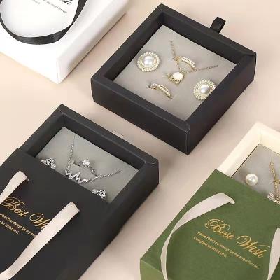 China Rectangular Jewelry Packaging Box Elegant Presentation Package Recyclable for sale