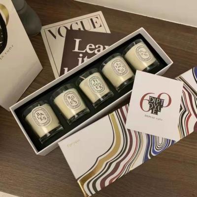 China Candle Jar Exquisite Gift Box Rectangular Shape Paper Glossy / Matte Finish for sale