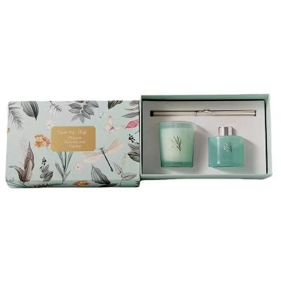 China Candle Jar Exquisite Gift Box Rectangular Shape Paper Glossy / Matte Finish for sale
