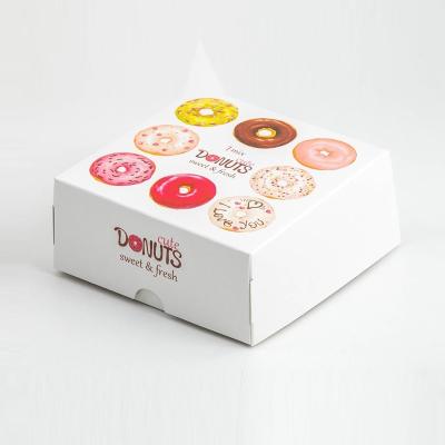 Cina Cartoni di cartone ecologici contenitori per alimenti cartoni cartoni cartoni cartoni cartoni per panifici cartoni per ciambelle in vendita