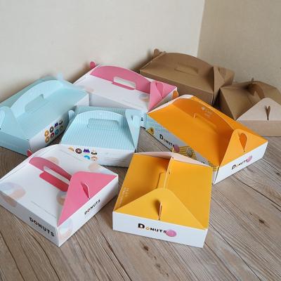 China Macaron Bakery Box Biscuits Cookie Donuts Food Packaging Boxes Manufacturers for sale