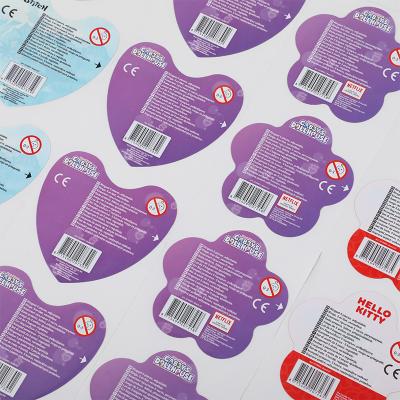 China Multi layer seal label customization cosmetic sticker folding instructions double-sided double-layer for sale