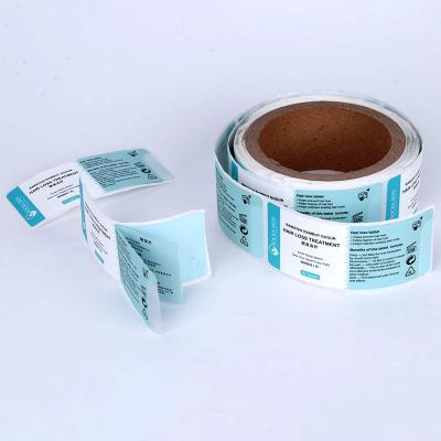 China Multi layer seal label customization cosmetic sticker folding instructions double-sided double-layer for sale
