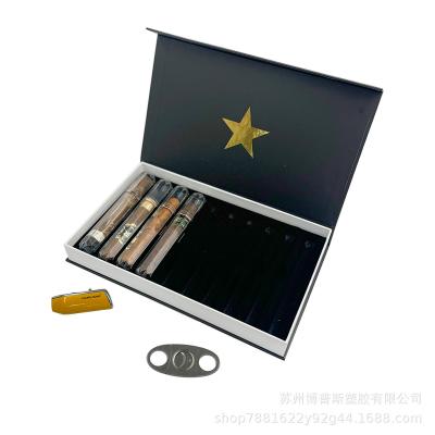 中国 カスタム容量シガー包装箱、環境に優しい段ボール素材で作られた硬質ボックス 販売のため