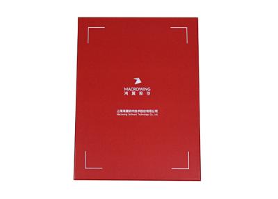 Cina Contenitore rosso d'imballaggio rigido di coperchio-Fuori di vernice protettiva su ordinazione del contenitore in vendita