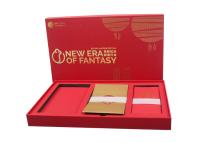 China Custom Cardboard Lid-Off Packaging Boxes Red for sale