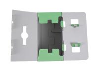 China Luxprinters Collapsible Rigid Box , Debossing Flat Pack Cardboard Boxes for sale