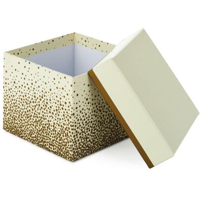China Caixas de cartão rígidas de Champagne Bubbles Ivory Gift Box Debossing do quadrado à venda