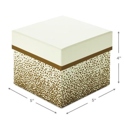China Caixas de cartão rígidas de Champagne Bubbles Ivory Gift Box Debossing do quadrado à venda