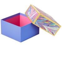 China Periwinkle Marbled Medium Square Gift Box 7