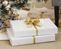 China 11x17 Inch Large White 12 Pack Rectangular Gift Box Embossing Debossing for sale
