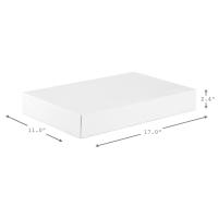 China 11x17 Inch Large White 12 Pack Rectangular Gift Box Embossing Debossing for sale