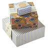 China Embossing Floral 3 Pack Folding Packaging Boxes With Bands for sale