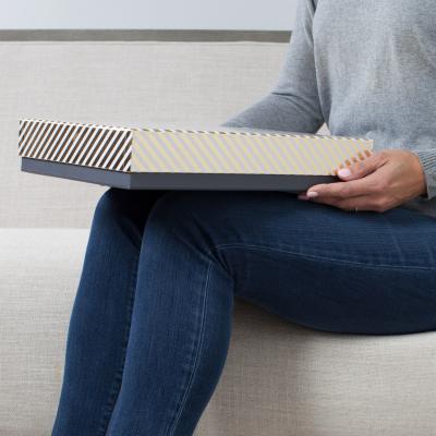 Cina Contenitore di regalo barrato oro elegante della camicia di 9x13 Kraft in due pezzi in vendita