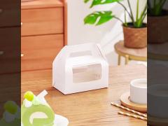 Custom Food Cake Cookie Pastry Box Venster Bakkerij Dozen met Logo Groothandel