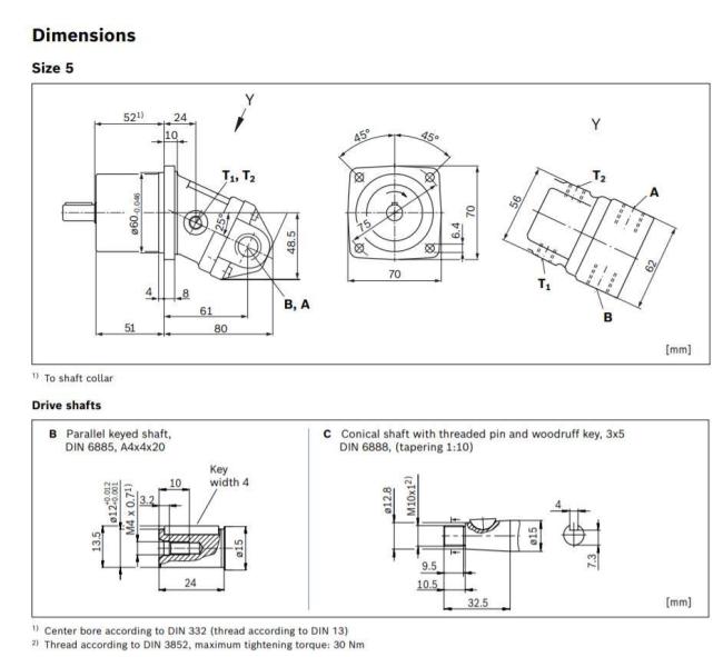 Hydraulic Motor for Rexroth A2FM56 Best Supplier in China A2FM16, A2m23, A2FM32, A2FM45, A2FM63, A2FM80, A2FM90, A2FM107, A2FM160