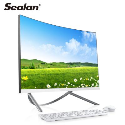 China 480g SSD 2.4GHz Curved Desktop Computer Flat Screen for sale