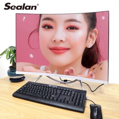 China 480g SSD 2.4GHz Curved Desktop Computer Flat Screen for sale