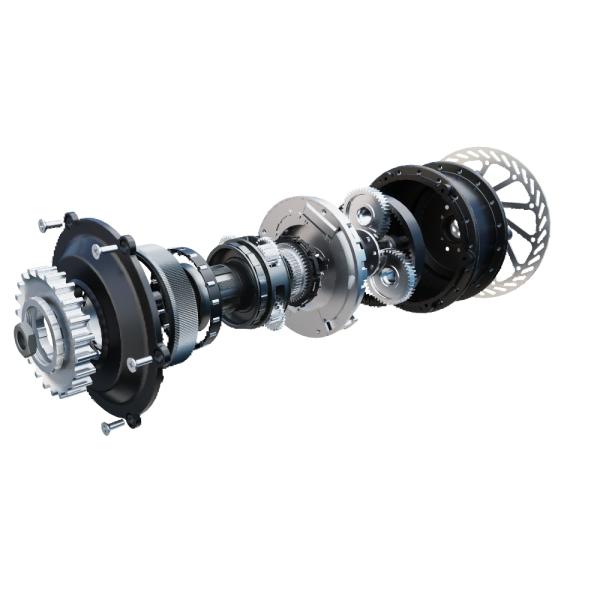 Quality Integrated Hub Motor Gearbox Smart E Bikes Hub Motor Regenerative Braking for sale