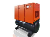 China 20 Hp Screw Compact Air Compressor Variable Speed Tank Mounted for sale