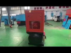 Orange Laser Cutter Rotary Screw Air Compressor With Air Tank Dryer Filters 15KW