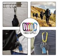China Multifunction Keychain Clip Hook Spring Snap Hook Rings For Outdoor Carab for sale