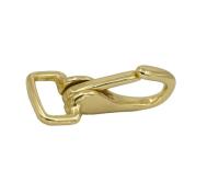 China 3726 Square Shaped Fixed Eye Quick Release Brass Snap Hook Bronze Spring Snap for sale