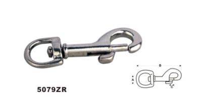 Cina gancio improvviso fuso sotto pressione in lega di zinco dell'occhio rotondo della parte girevole di 10mm piccolo per Cat Leashes in vendita