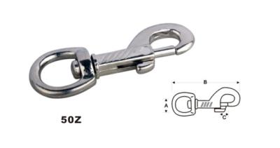 Cina Gancio nichelato fuso sotto pressione in lega di zinco della rottura di Bolt intorno al modello dell'orecchio del grano dell'occhio della parte girevole in vendita