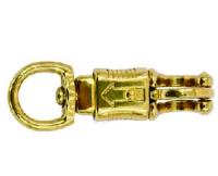 China Solid Brass Round Swivel Eye Panic Snap Hook Quick Release for sale