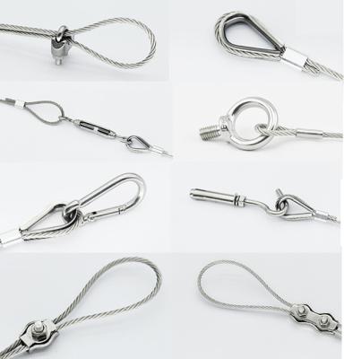 Cina Acciaio di rame di alluminio ovale del collare del cavo della clip di cavo metallico di forma in vendita