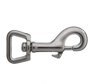 Cina Zinc alloy diecast nickel plated square swivel eye bolt snap hook in vendita