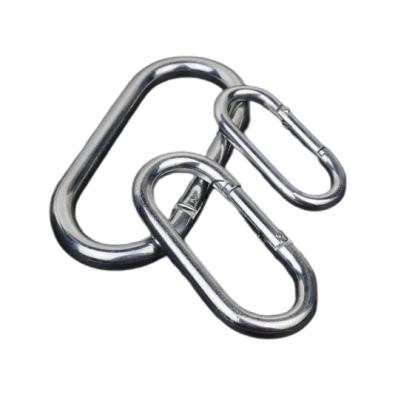 Cina Lo zinco improvviso d'acciaio di lucidatura del gancio dell'acciaio inossidabile 304 ha placcato il gancio improvviso diritto Carabiner in vendita
