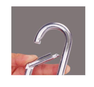 Cina Lo zinco improvviso d'acciaio di lucidatura del gancio dell'acciaio inossidabile 304 ha placcato il gancio improvviso diritto Carabiner in vendita