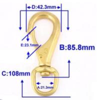China Heavy Duty Solid Brass Snap Hook Swivel Bolt Snaps Spring Release for sale