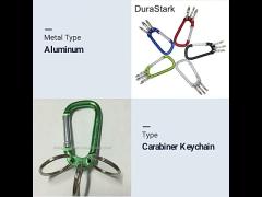 Gancio improvviso d'escursione di alluminio più carabinier di campeggio multifunzionale Carabiner con le forbici, coltello, limatore