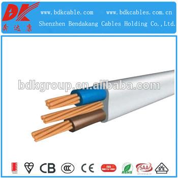 China BS 7211 6242B LSOH Flat Twin Earth Cable 1.5mm to 16mm for sale