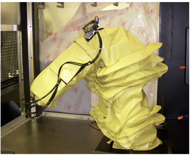Waterproof and oil resistant ABB robot protective suit cover can be customized