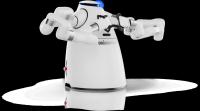 China Double Robot Arm Coffee Maker Machine Robot Espresso Maker RGB Beverage Cafe for sale