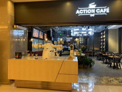 Cina Doppio caffè della bevanda di RGB del creatore di caffè espresso del robot della macchina della macchinetta del caffè di braccio del robot in vendita