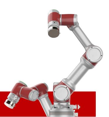 China Bereik 1000mm Nuttige lading 3kg 624mm Behulpzaam Robotwapen met Botsingsbescherming Te koop